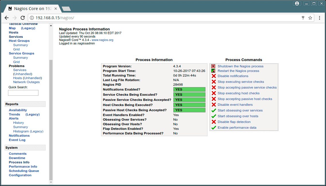 Nagios установка и настройка centos 7