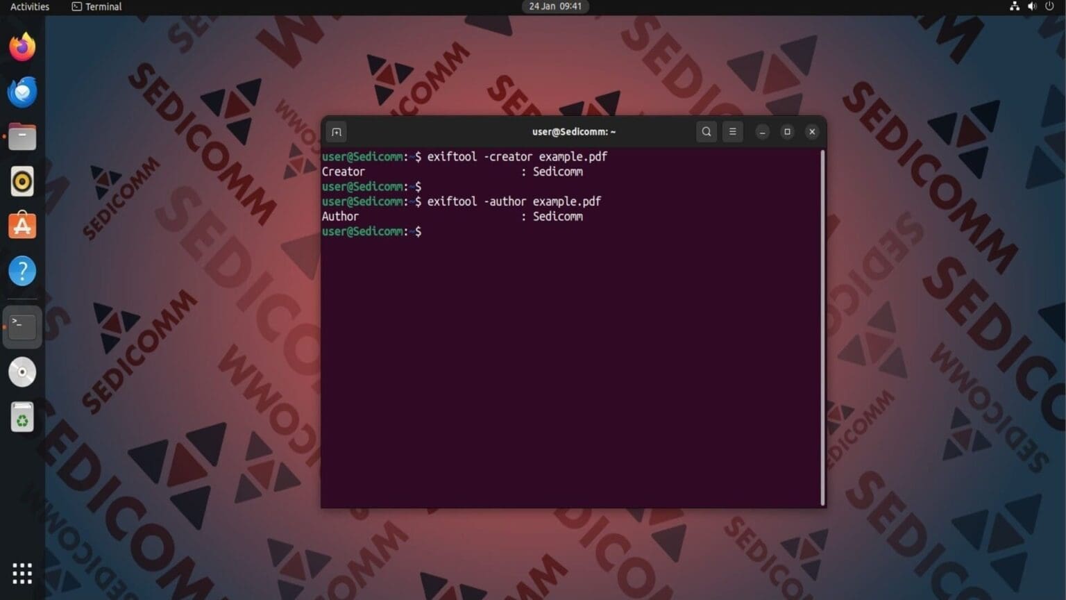 Изменение метаданных файлов в Linux