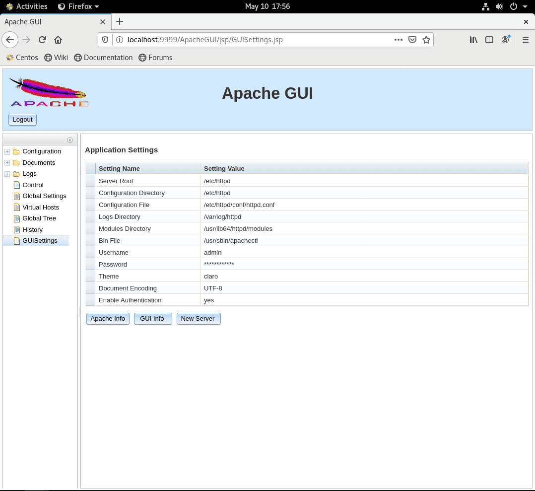 Как администрировать веб-сервер Apache с «Apache GUI»