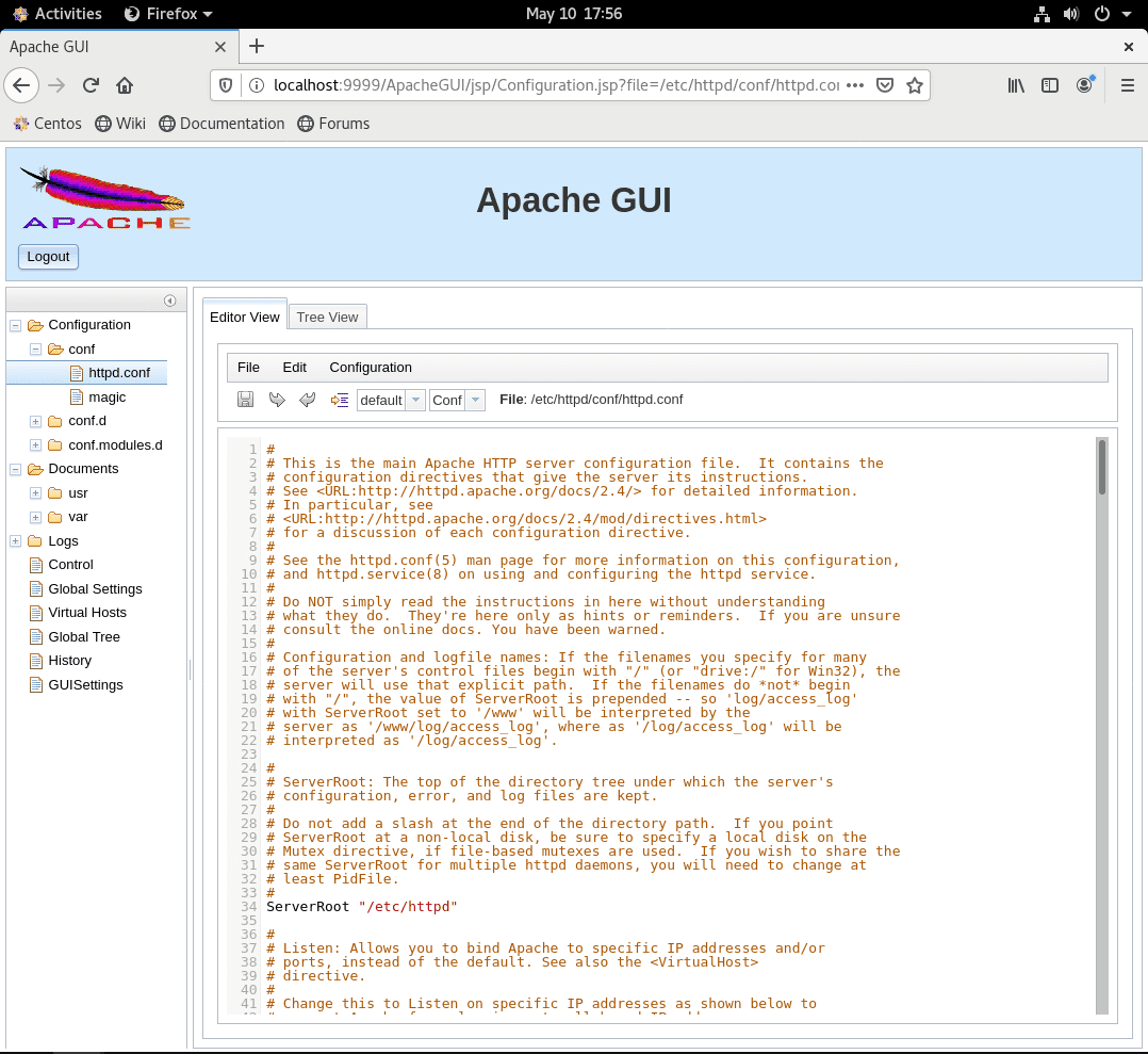 Как администрировать веб-сервер Apache с «Apache GUI»