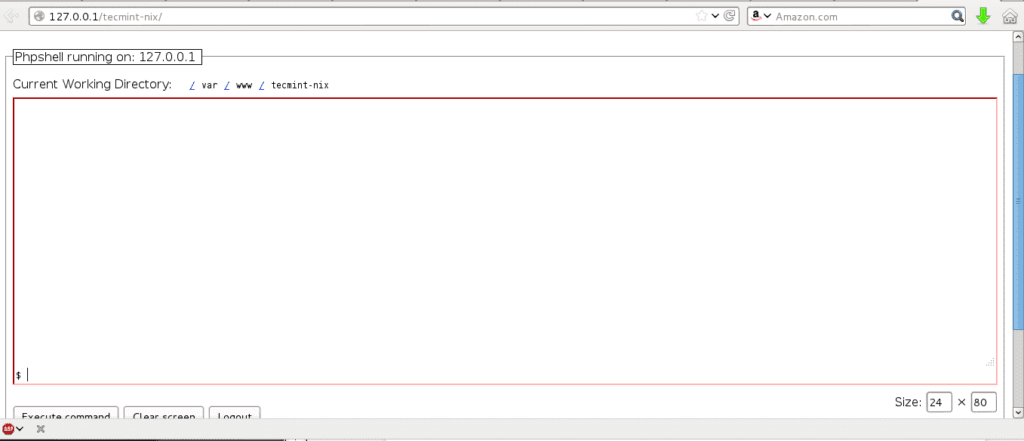 Удалённое знакомство с Linux Shell (Terminal) с помощью PHP Shell