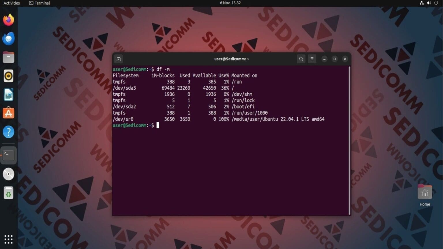 Команда df в Linux с примерами