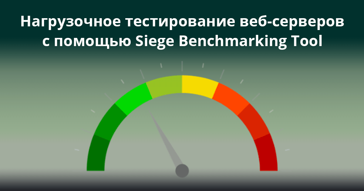 Нагрузочное тестирование веб-серверов с Siege Benchmarking Tool