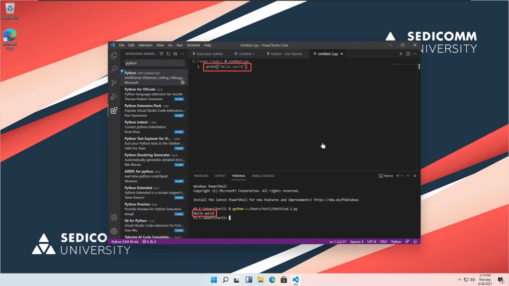Как установить python 2 на linux
